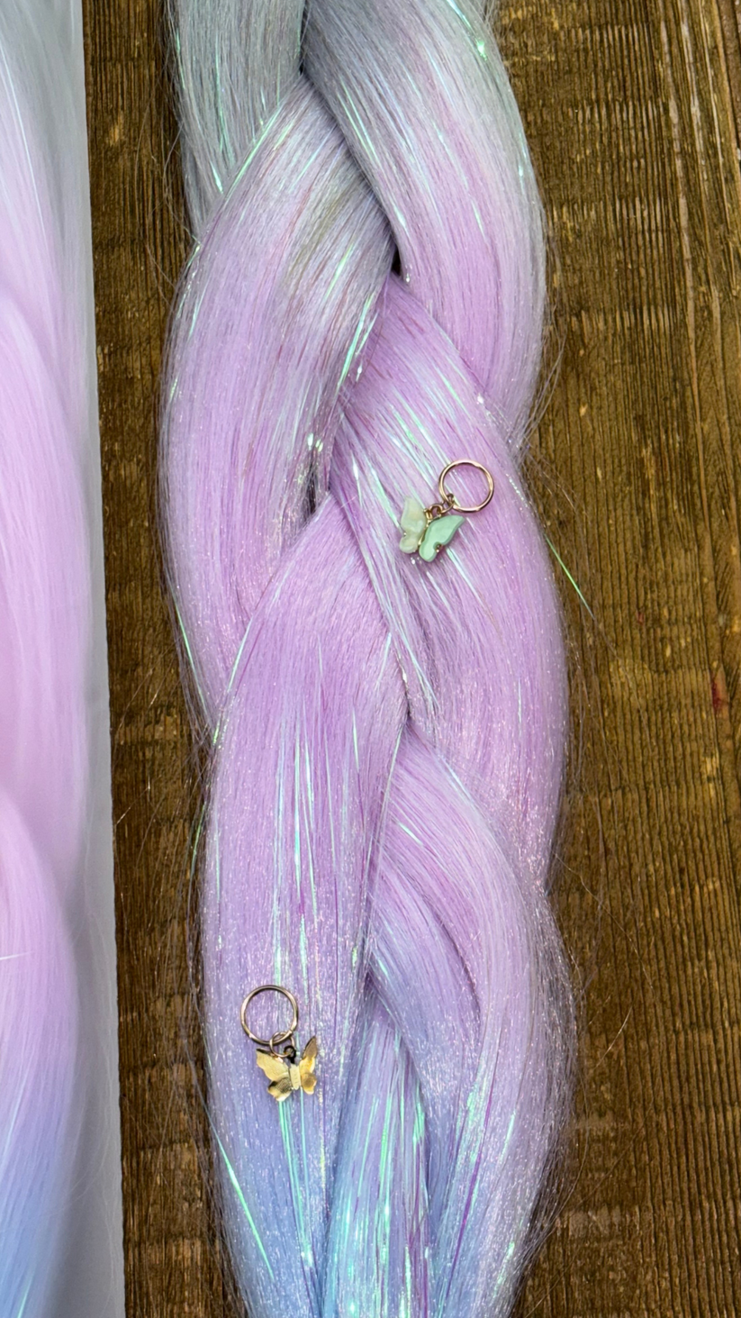 Silver Pastel - Rainbow Tinsel Braid – Glitter Sports