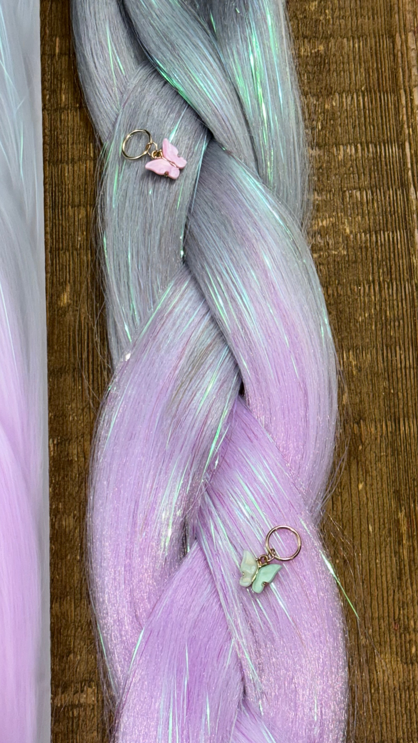 Silver Pastel - Rainbow Tinsel Braid – Glitter Sports